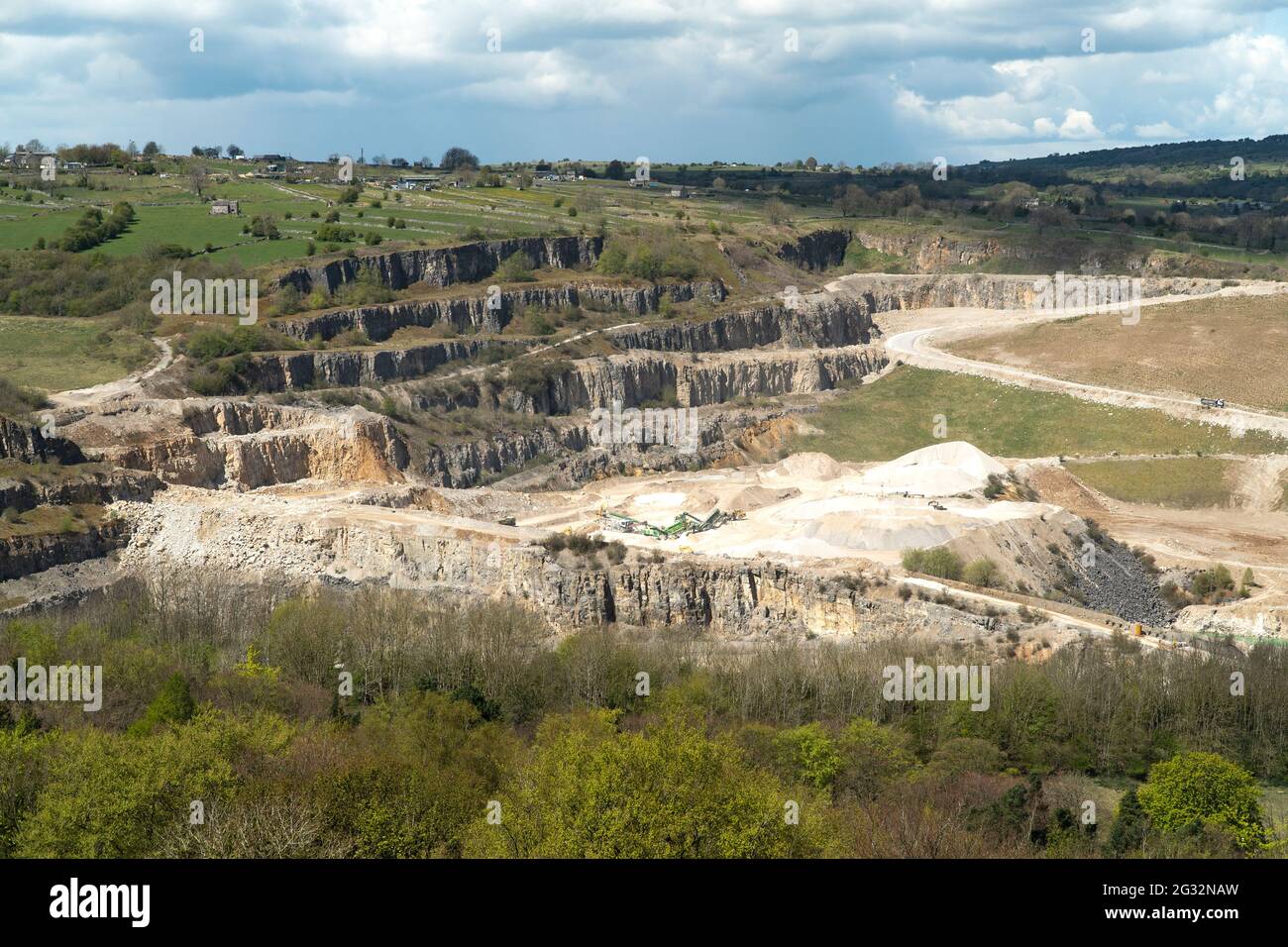 Open cast quarrying hi-res stock photography and images - Alamy