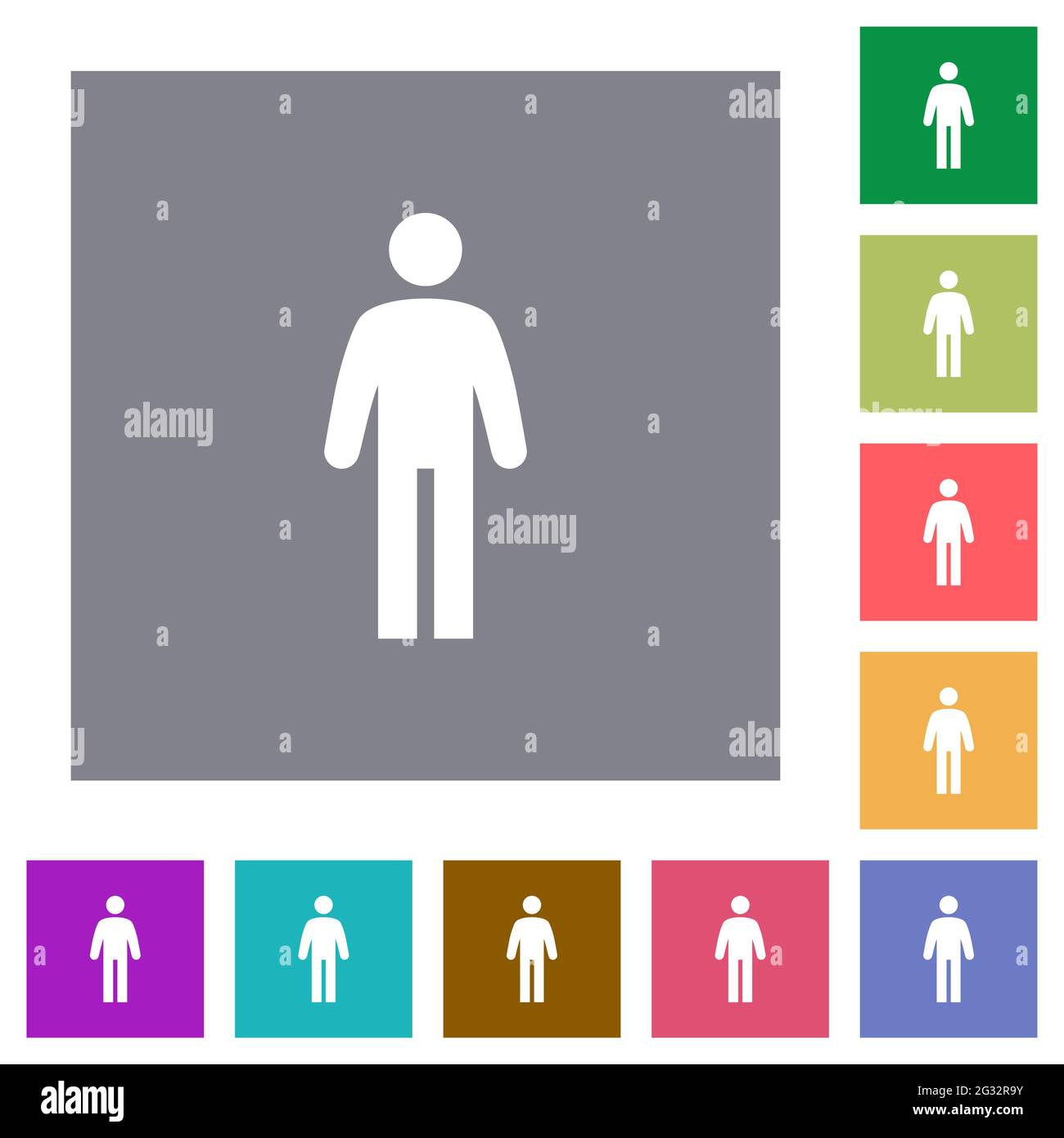 Man standing in square Stock Vector Images - Alamy