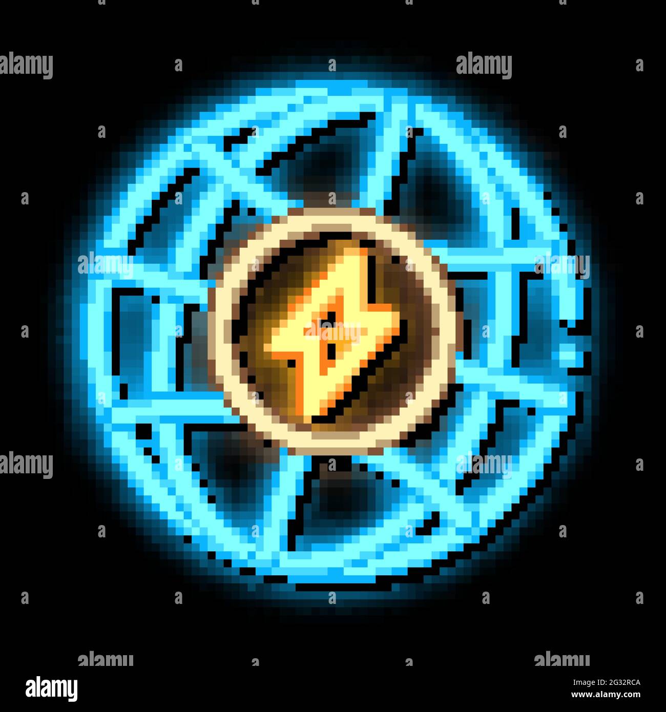 planet energy neon glow icon illustration Stock Vector Image & Art - Alamy