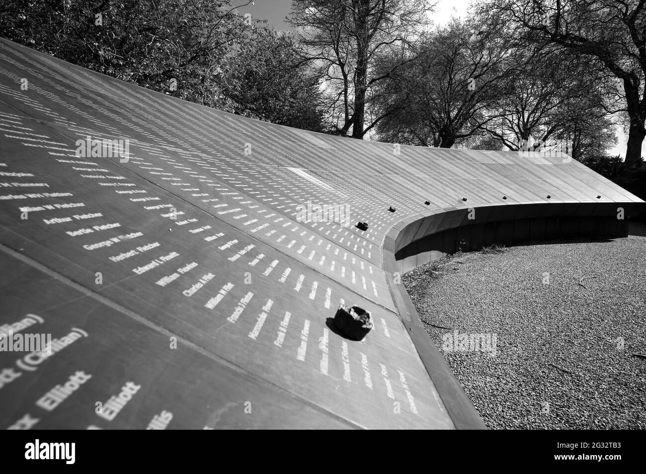 List of names of local people who died during WW1 Stock Photo - Alamy