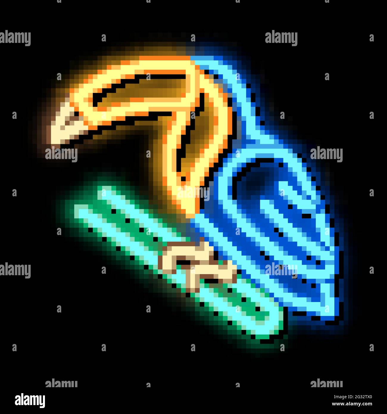 toucan bird neon glow icon illustration Stock Vector Image & Art - Alamy