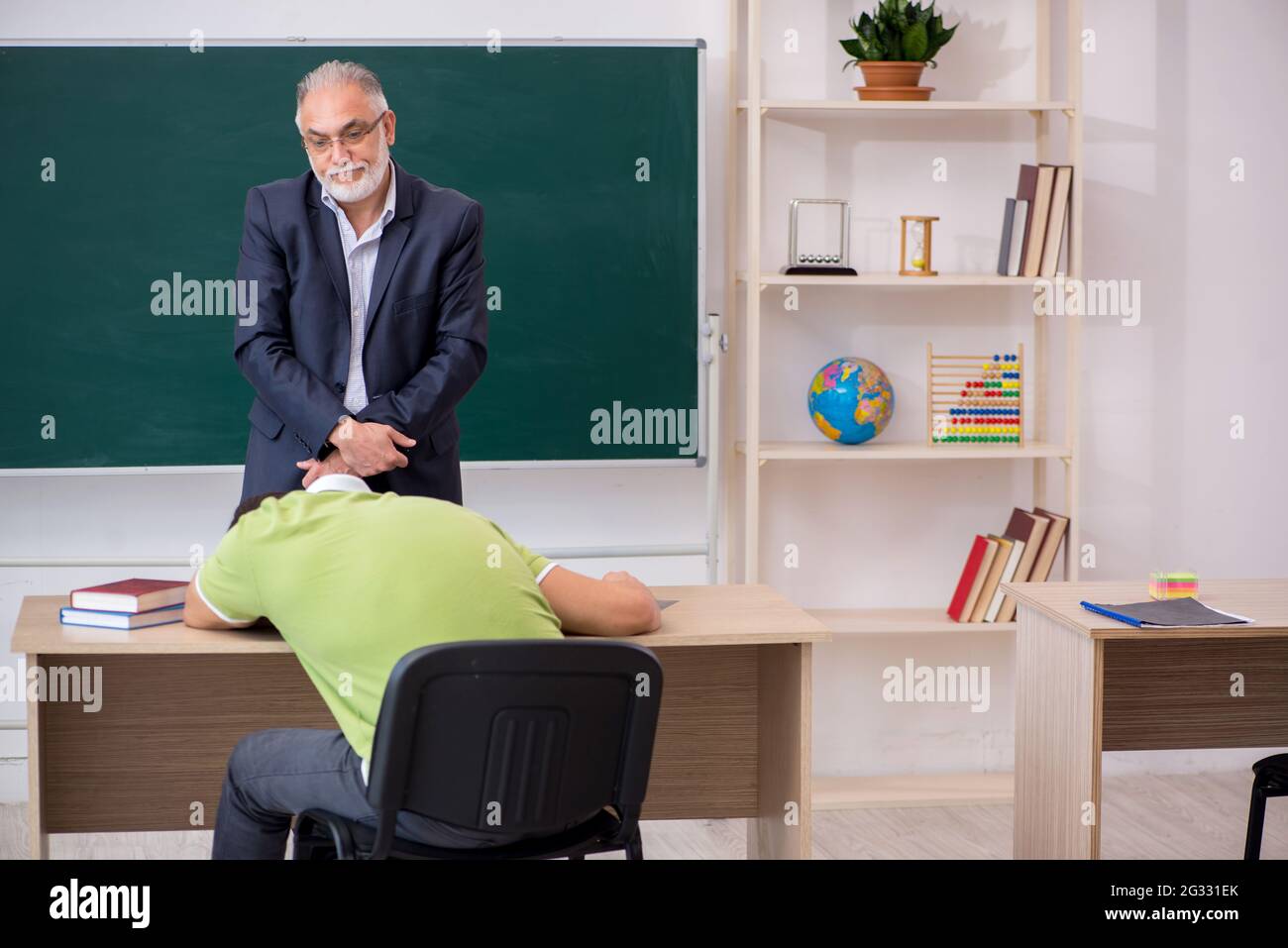 Lazy student and tutor hi-res stock photography and images - Alamy