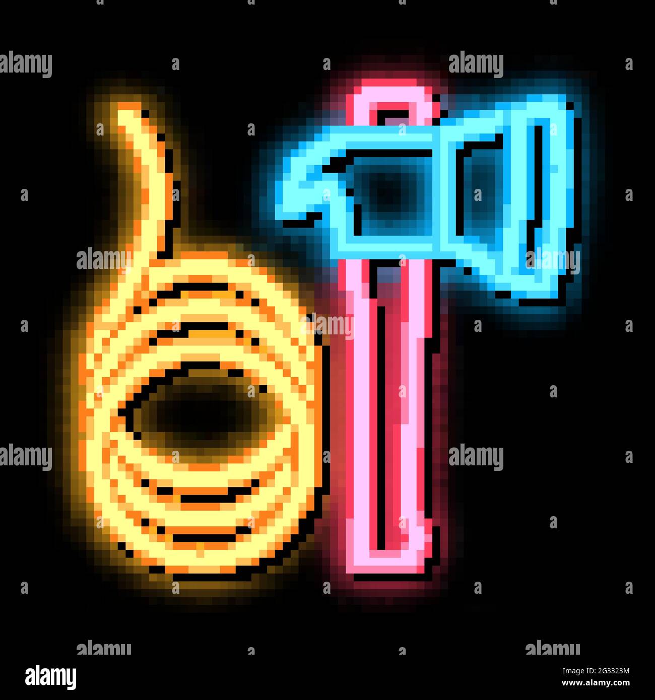Neon rope Stock Vector Images - Alamy