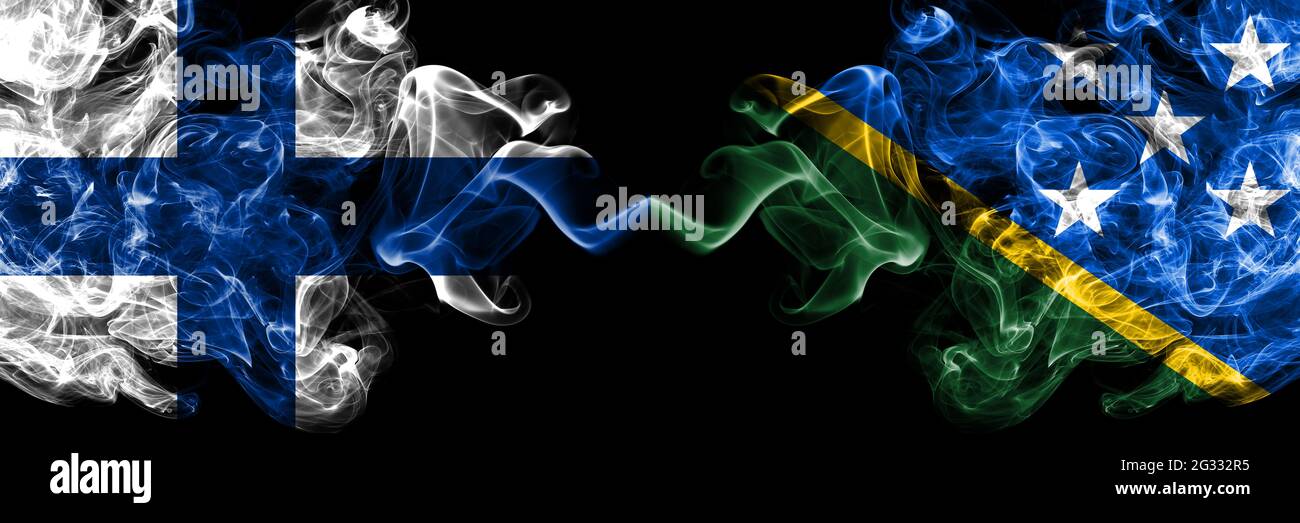 Finland solomon islands flag hi-res stock photography and images - Alamy