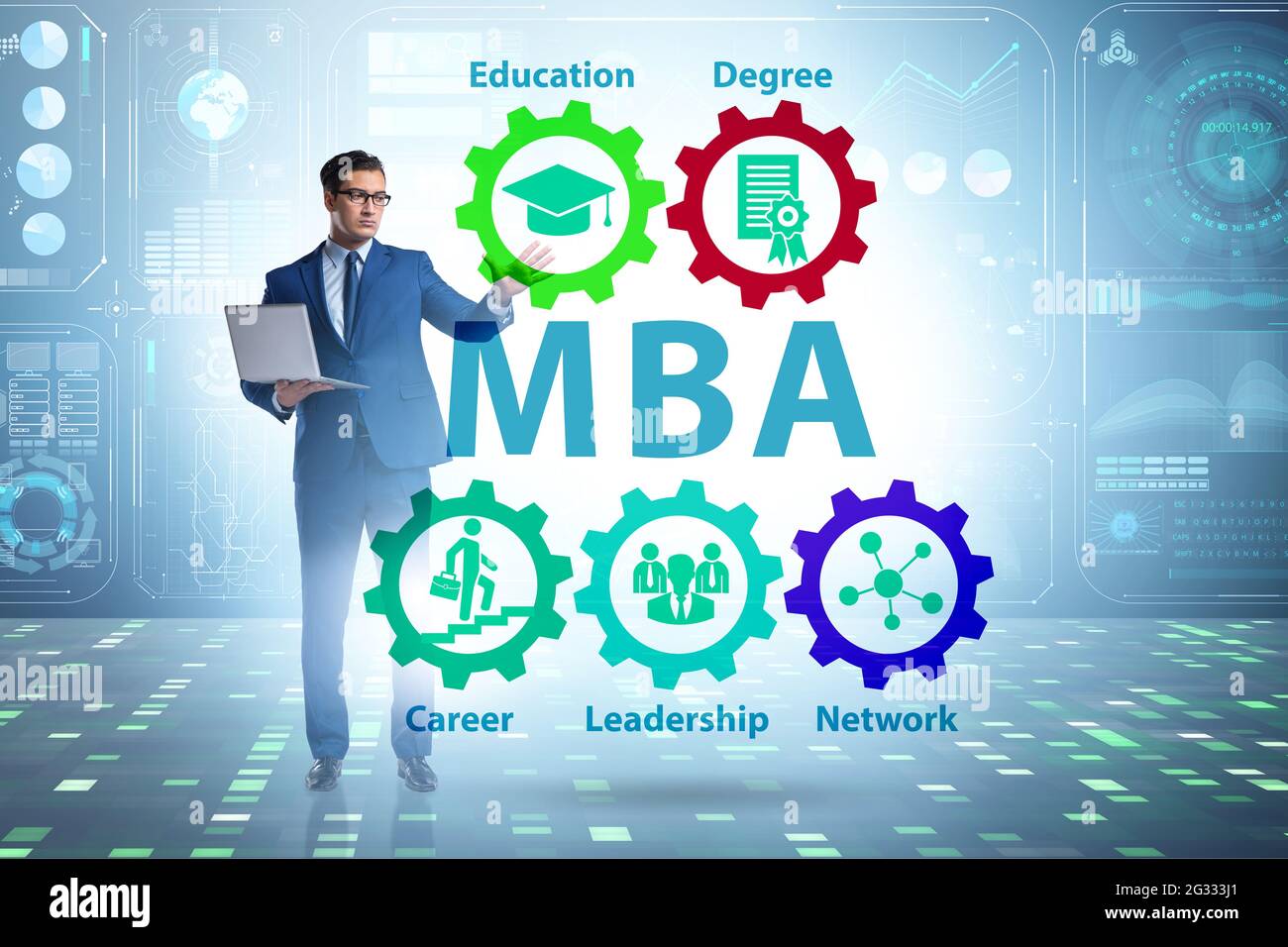 Master of the business administration MBA concept Stock Photo - Alamy