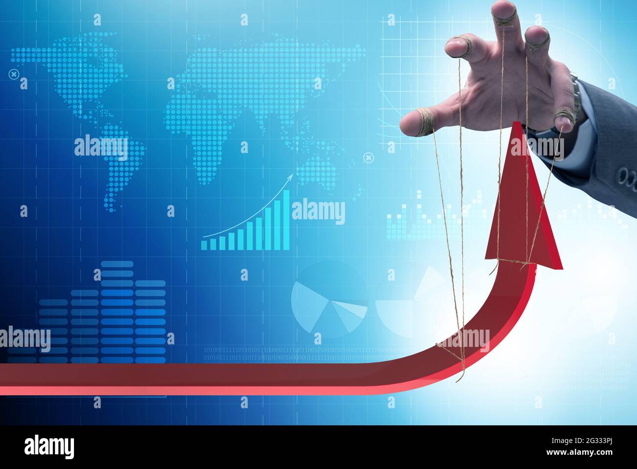 Concept of supporting economic growth in the economy Stock Photo - Alamy