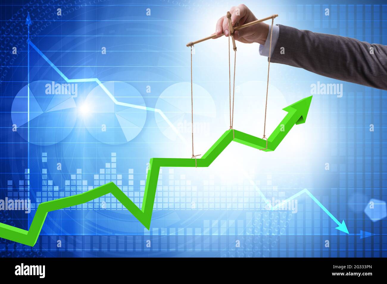 Concept of supporting economic growth in the economy Stock Photo - Alamy