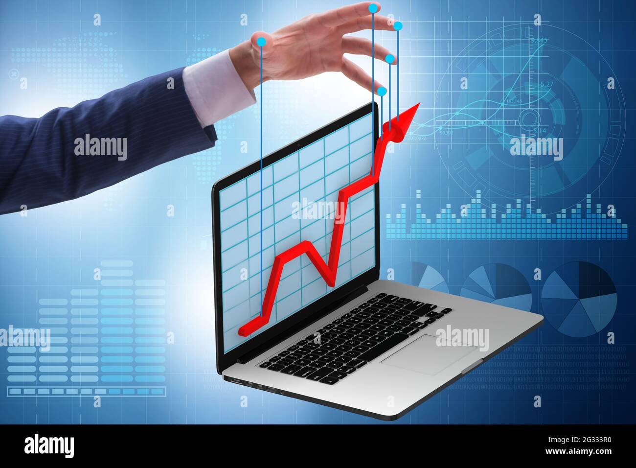 Concept of supporting economic growth in the economy Stock Photo - Alamy