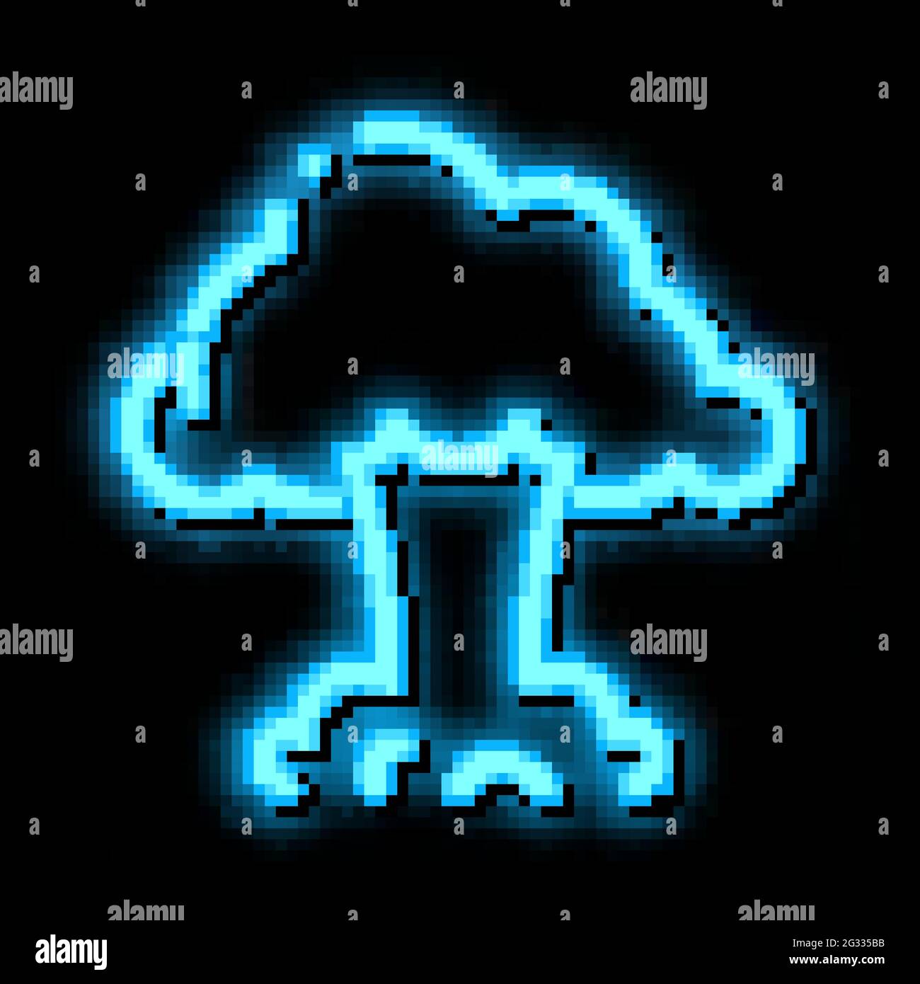 explosion cloud neon glow icon illustration Stock Vector Image & Art ...