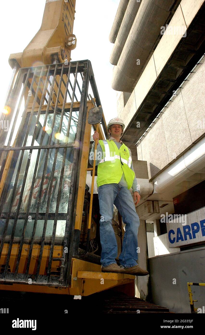 COMPETITION WINNER STUART HAMILTON STARTS THE DEMOLITION OF BRITAIN'S ...