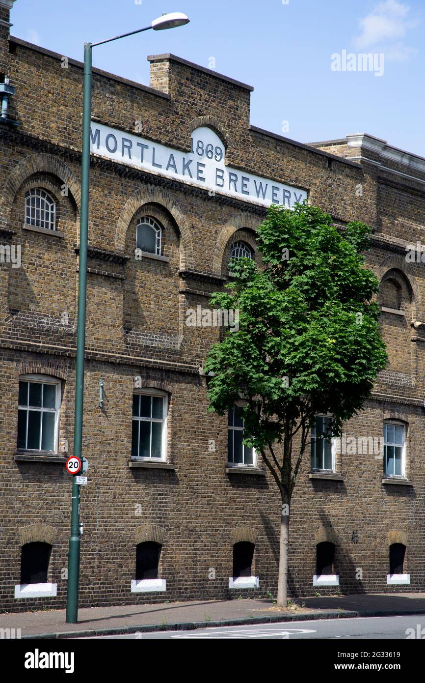 The former Mortlake Brewery or Stag Brewery Stock Photo - Alamy
