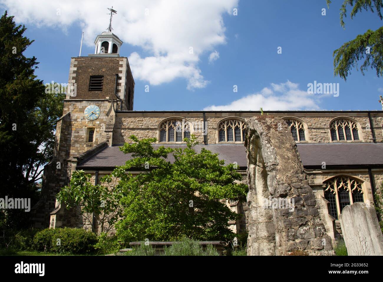 St Mary the Virgin, Anglican Church Mortlake south west London Stock ...