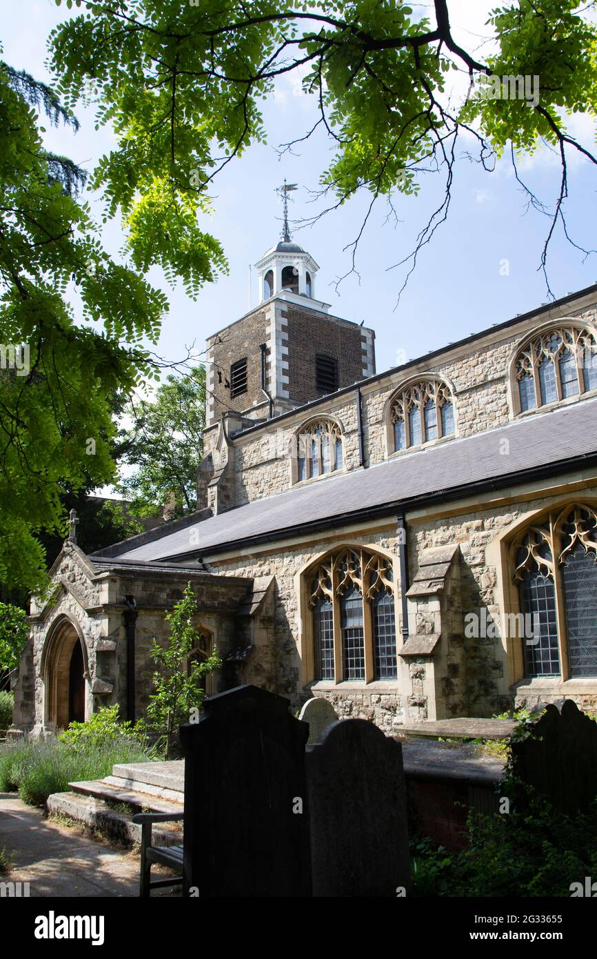 St Mary the Virgin, Anglican Church Mortlake south west London Stock ...