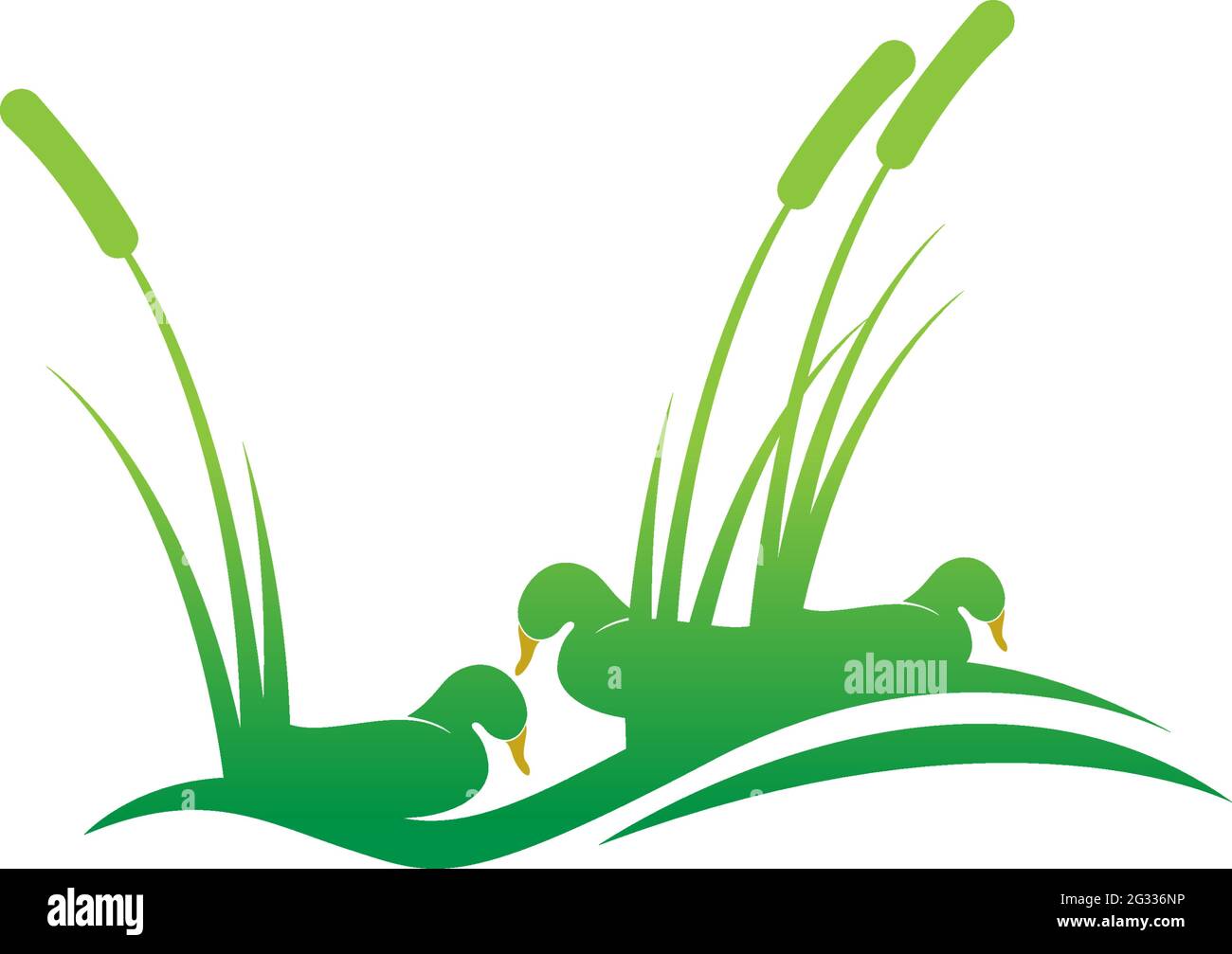 Duck icon logo design concept template illustration vector Stock Vector ...