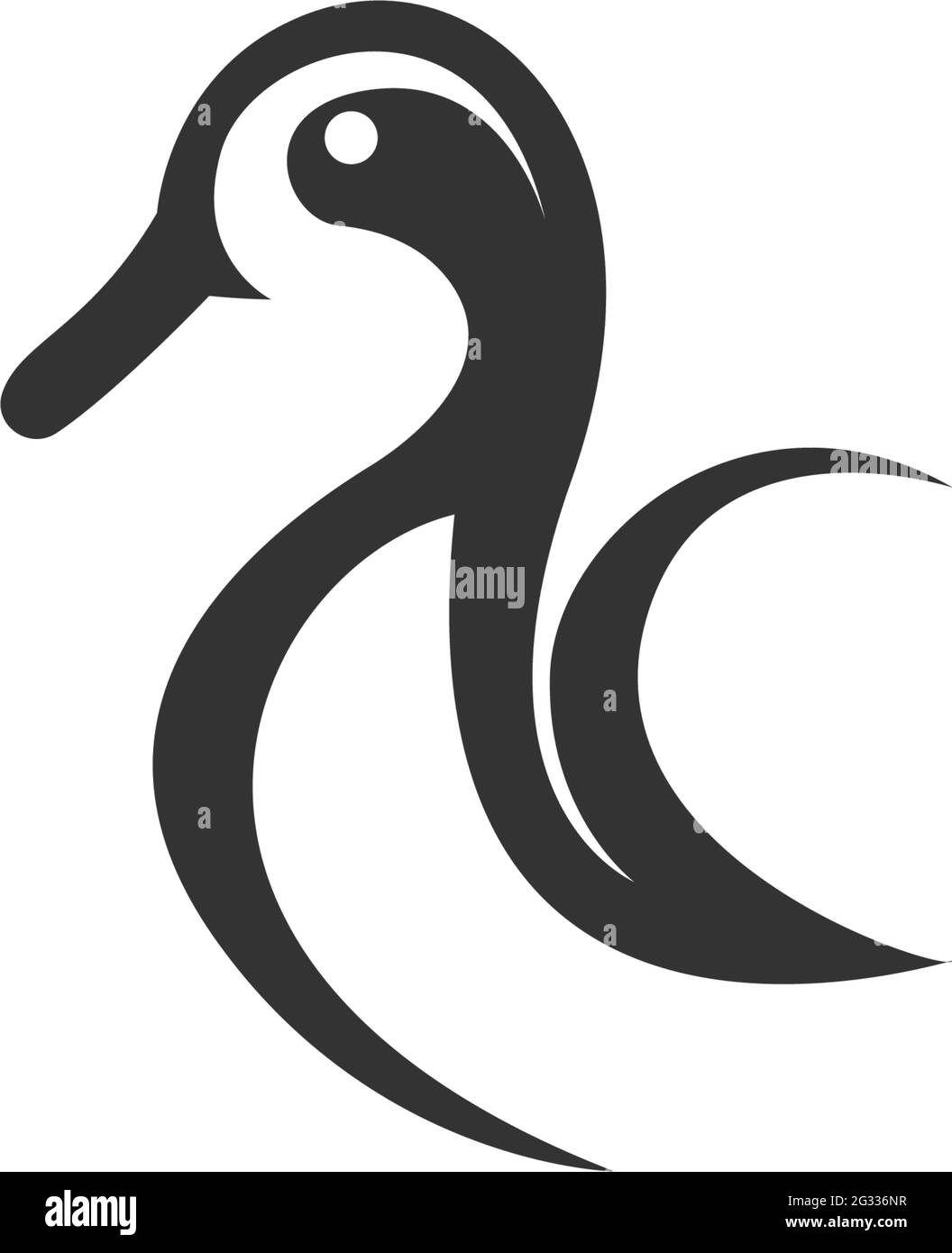 Duck icon logo design concept template illustration vector Stock Vector ...