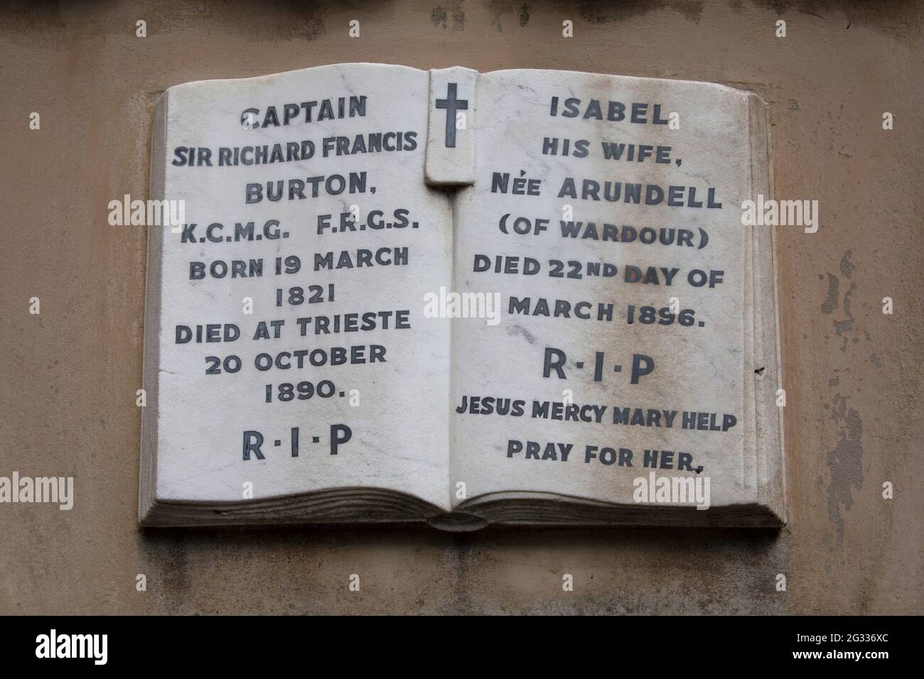 Mausoleum of Sir Richard and Lady Burton, St Mary Magdalen Church ...