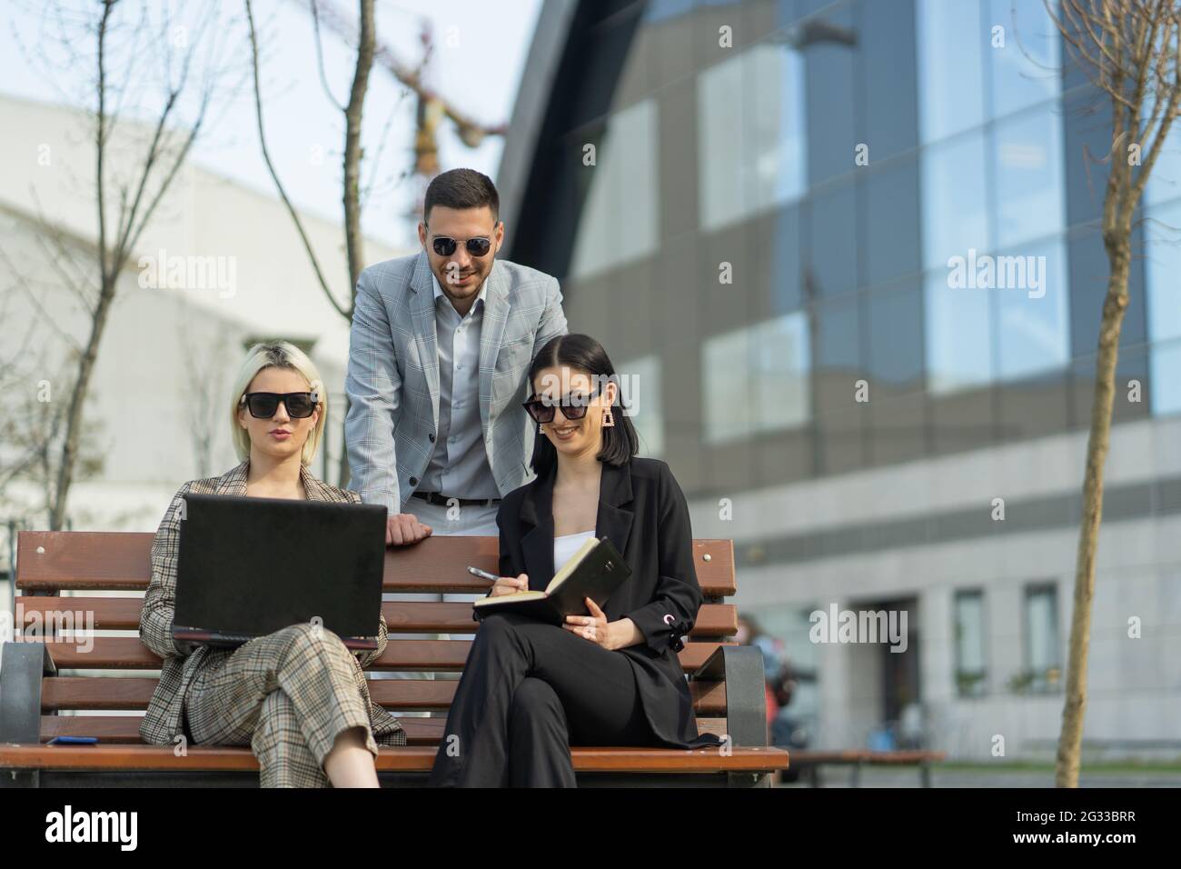 Team business workers making plans hi-res stock photography and images ...