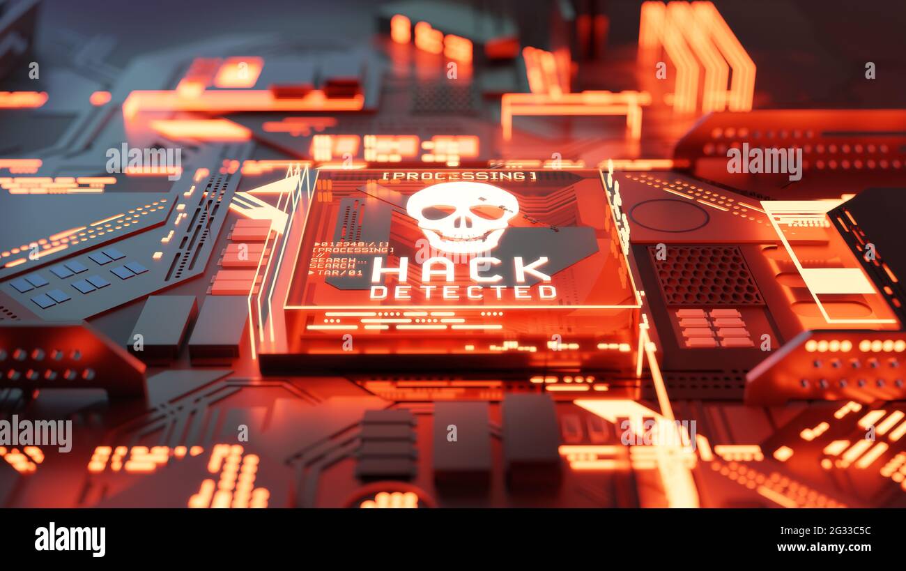 Systems being hacked and network ransomware digital cyber crime ...