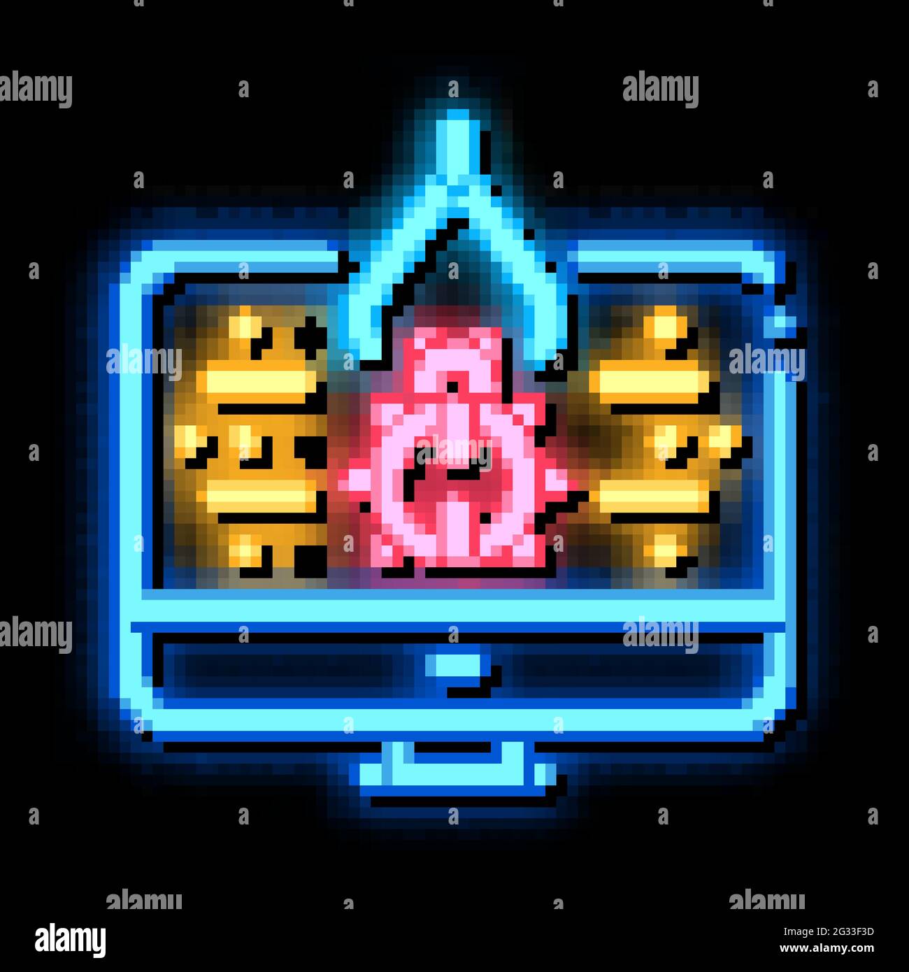 repair program bug neon glow icon illustration Stock Vector Image & Art - Alamy