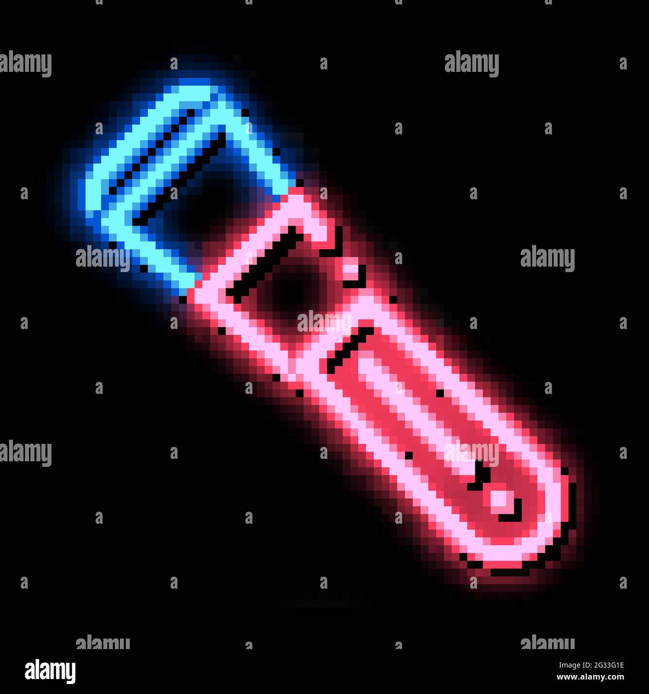 stretch ceilings with photo printing neon glow icon illustration Stock ...