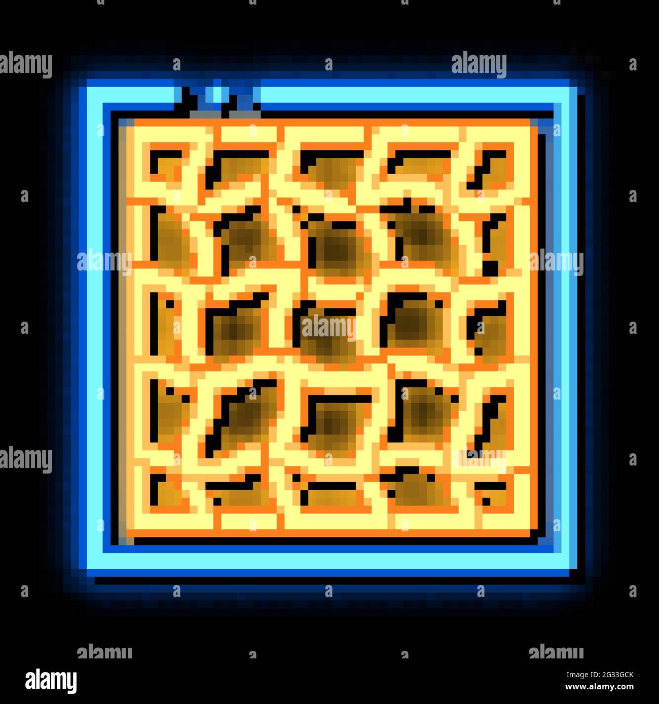 embossed stretch ceiling neon glow icon illustration Stock Vector Image ...