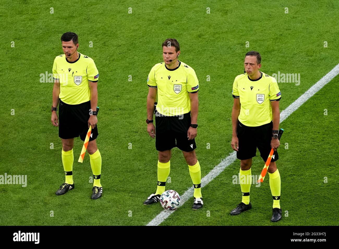 AMSTERDAM, NETHERLANDS - JUNE 13: assistant referee Stefan Lupp ...