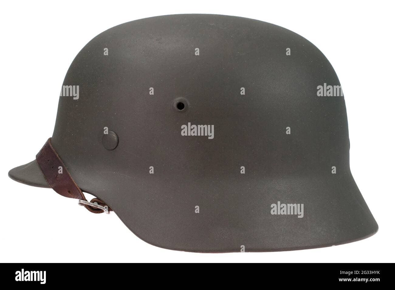 German Nazi Army steel helmet World War II period (1933-1945) isolated ...