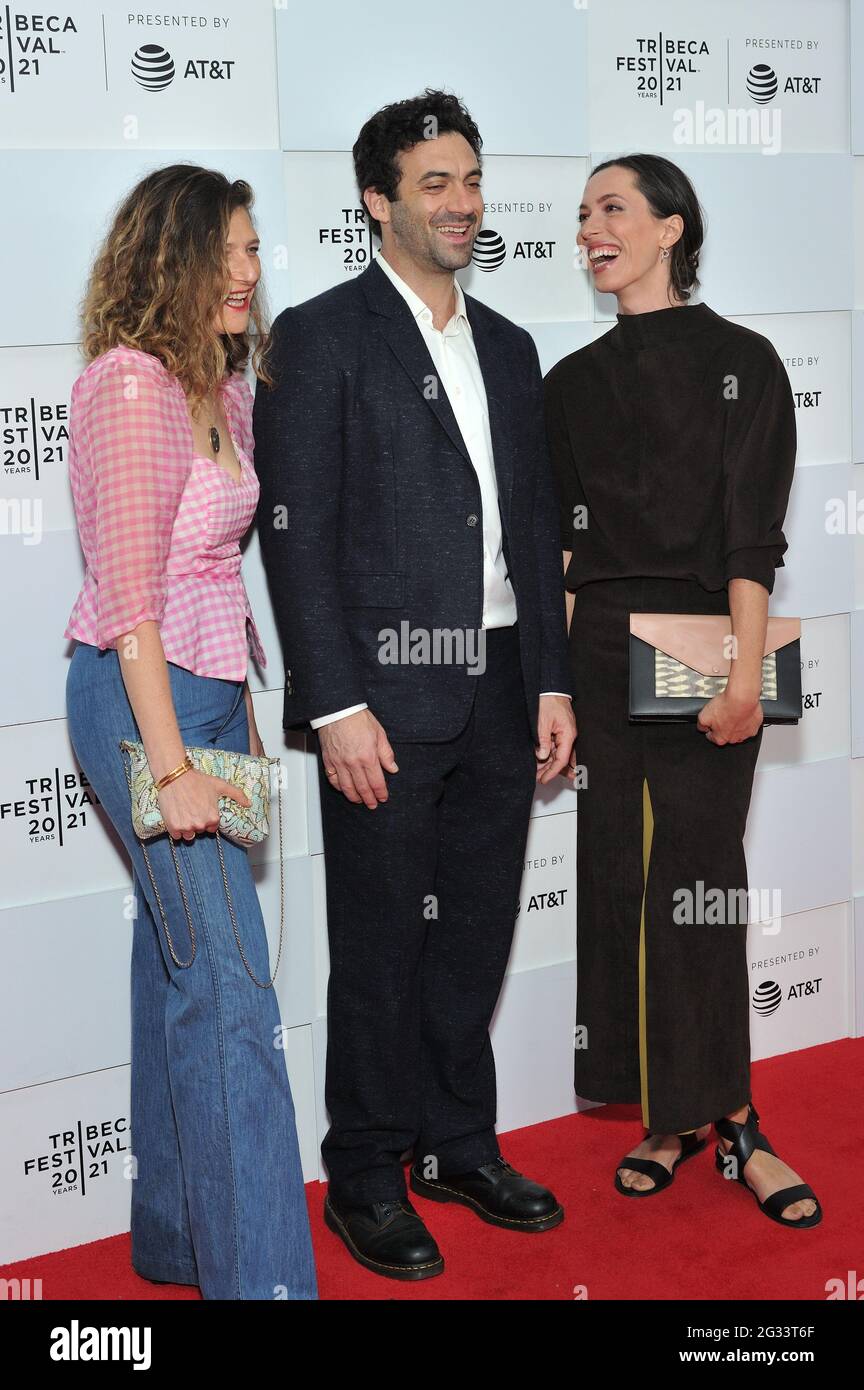 New York, USA. 13th June, 2021. L-R: Maya Singer, Morgan Spector and ...