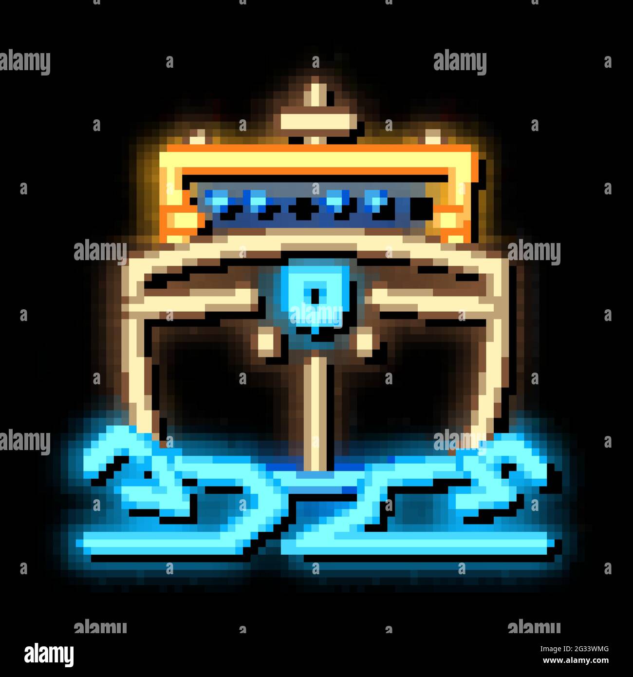icebreaker ship neon glow icon illustration Stock Vector Image & Art ...