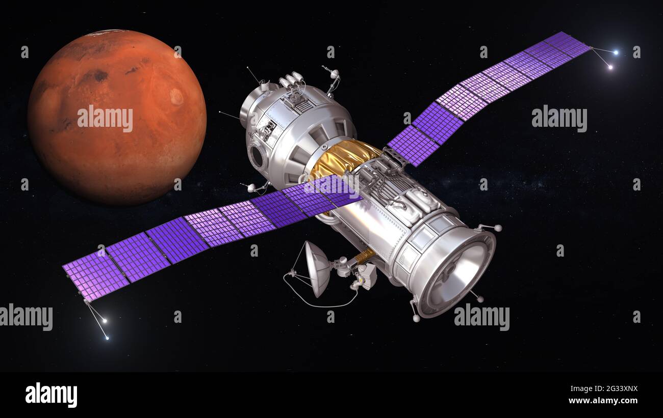 Spacecraft To Mars Trajectory