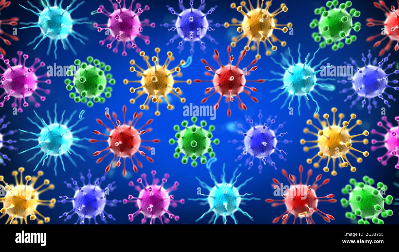 Covid video game. Conceptual wallpaper or background. Different ...