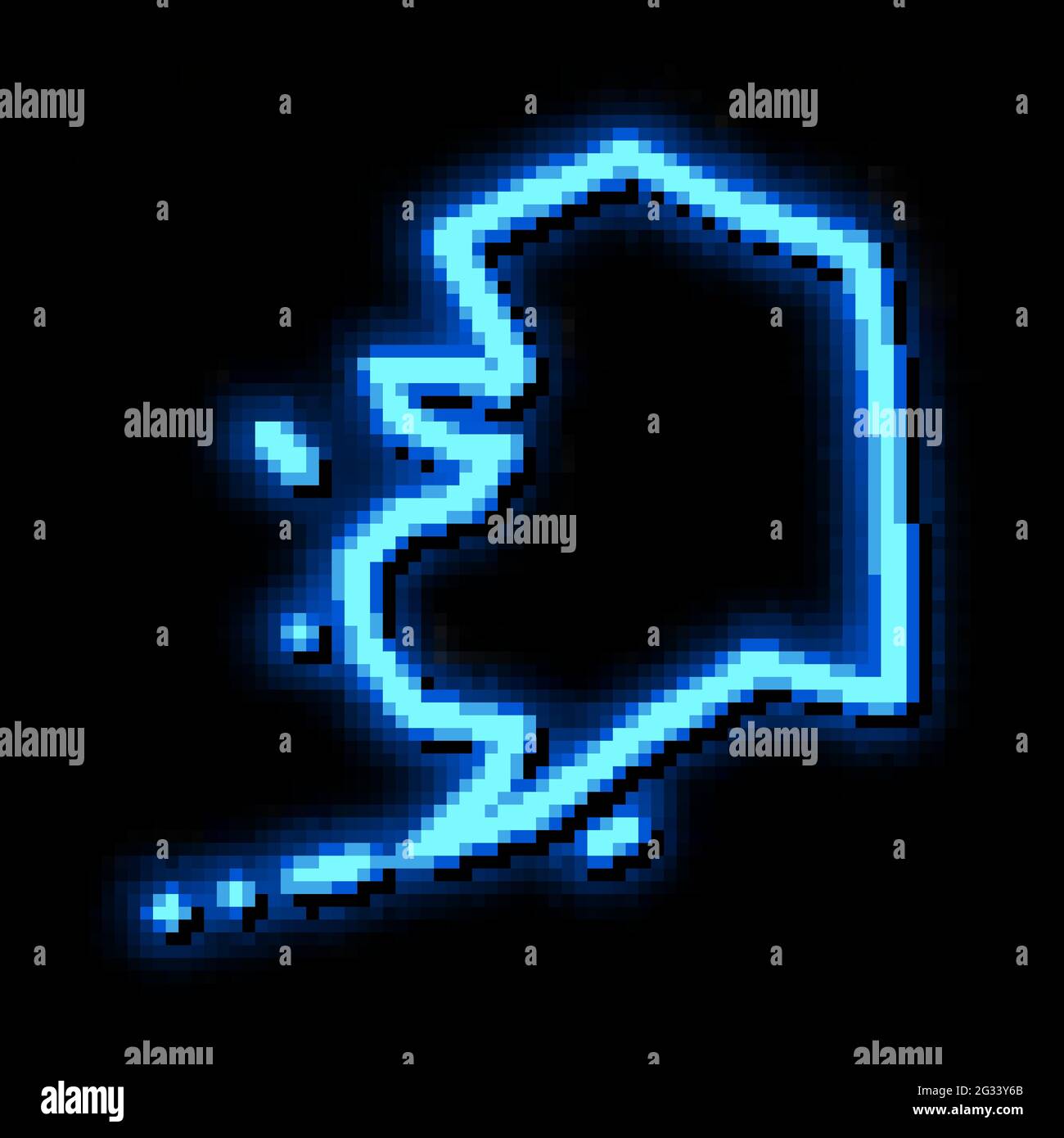 arctic continent neon glow icon illustration Stock Vector Image & Art ...