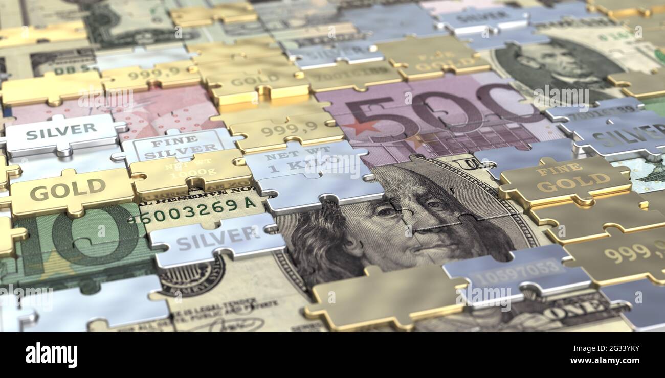 100 dollar bill puzzle hi-res stock photography and images - Alamy