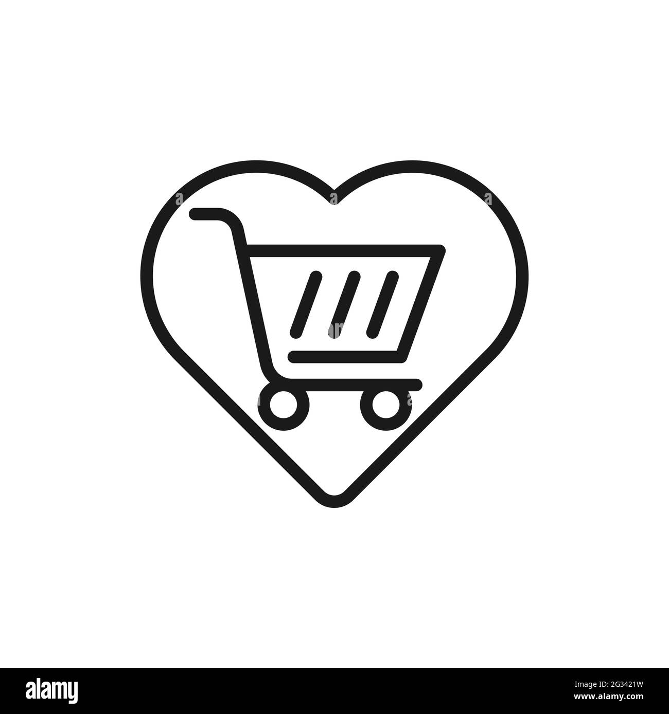 Shopping Wish List icon Vector Illustration. Shopping Wish List with ...