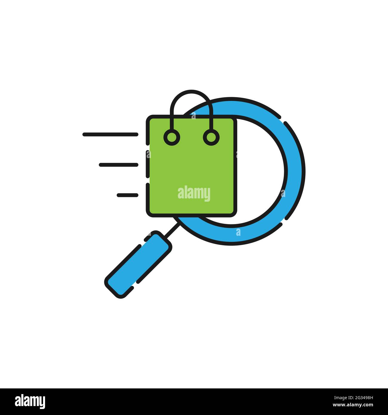 Shopping Bag with Search icon Vector Design. Shopping Bag icon with ...