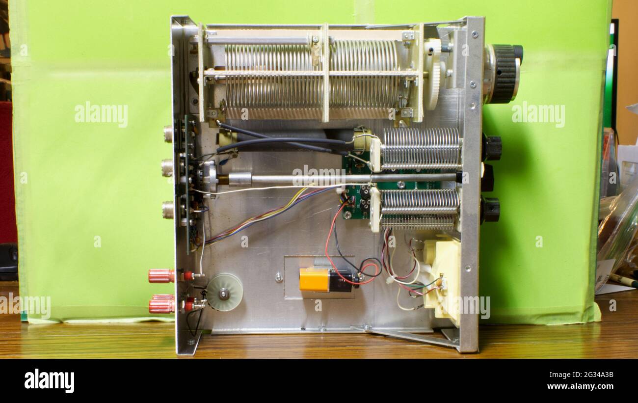 An Internal View of a Antenna Tuner Stock Photo - Alamy