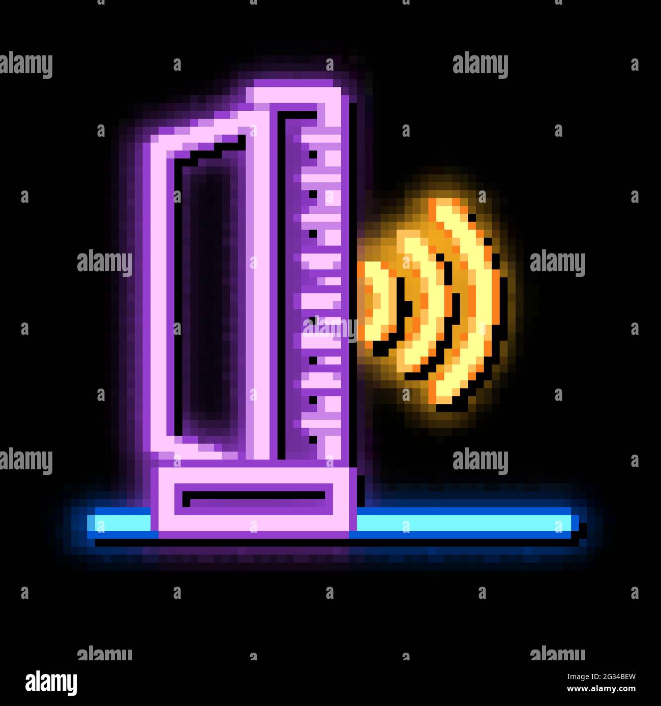 radio sound neon glow icon illustration Stock Vector Image & Art - Alamy