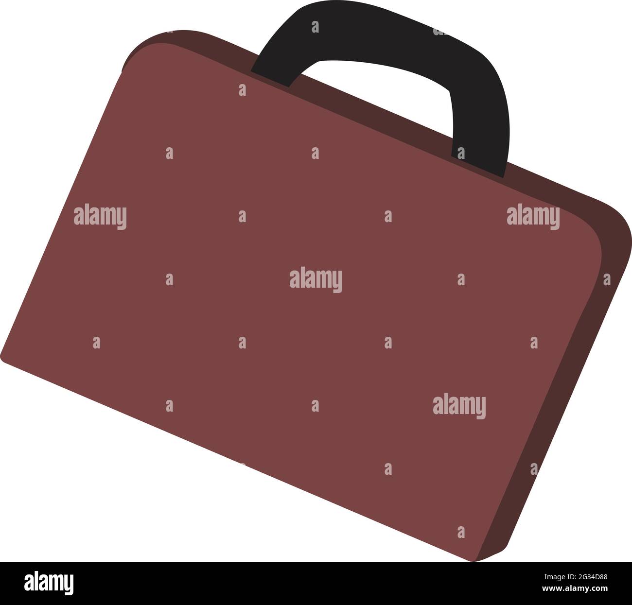 Briefcase Vector Isolated on White Background. Children Book ...