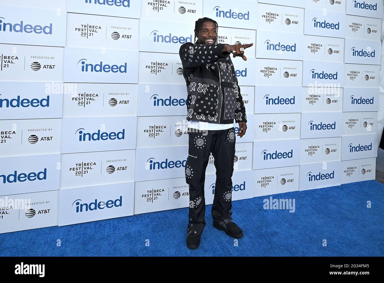 ASAP Twelvyy attends the ”Stockholm Syndrome" Premiere during the 2021 ...