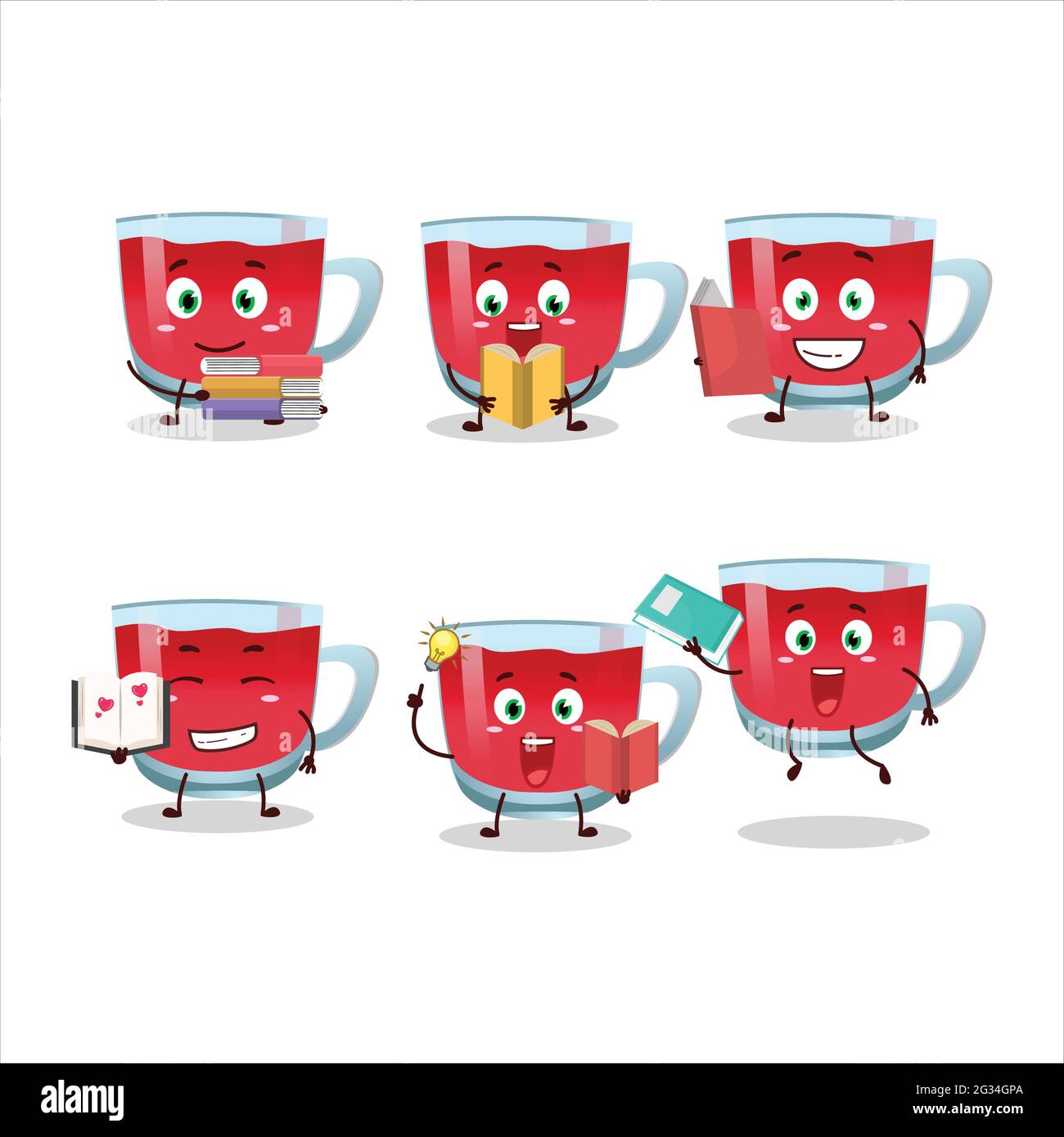 A picture of rooibos tea cartoon character concept reading an amusing ...