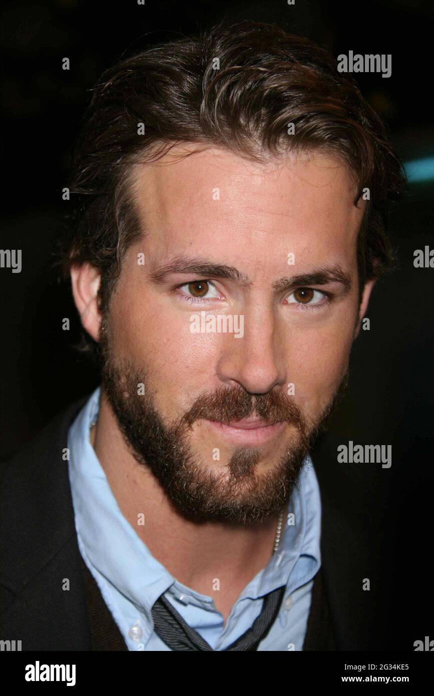 Ryan Reynolds promoting his new movie "Smokin' Aces" outside the "Live ...