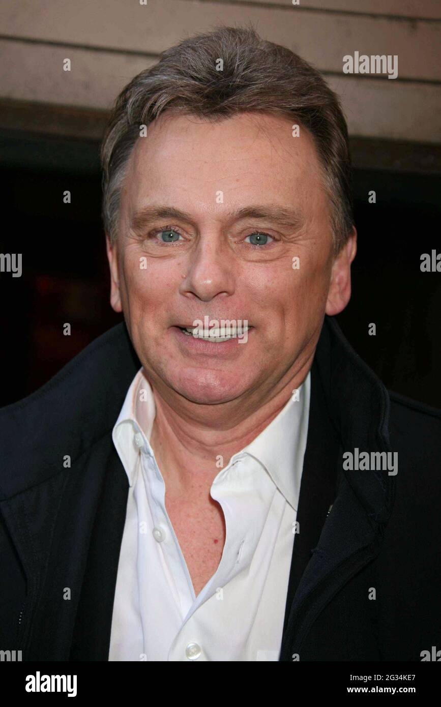 Pat Sajak outside the "Live with Regis and Kelly" ABC Studio after ...