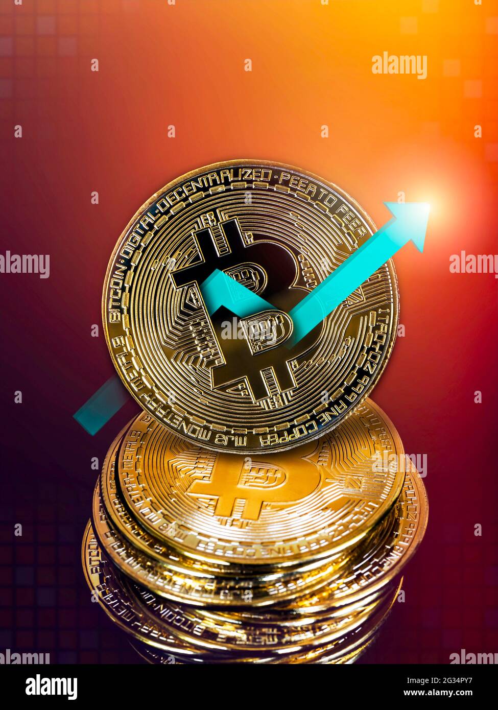 3d arrow up vertical hi-res stock photography and images - Alamy