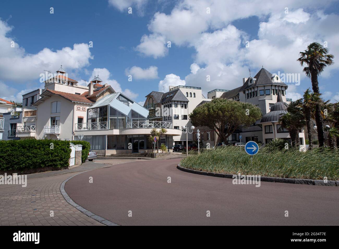 Architecture of a Breton town in Brittany, France Stock Photo - Alamy