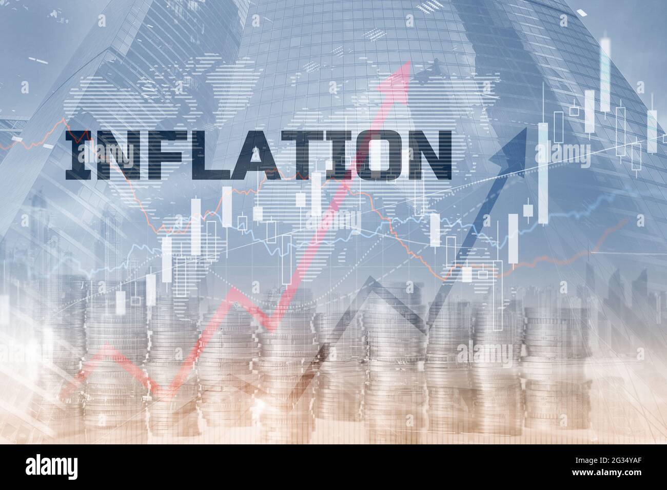 World economics and inflation control concept Stock Photo - Alamy