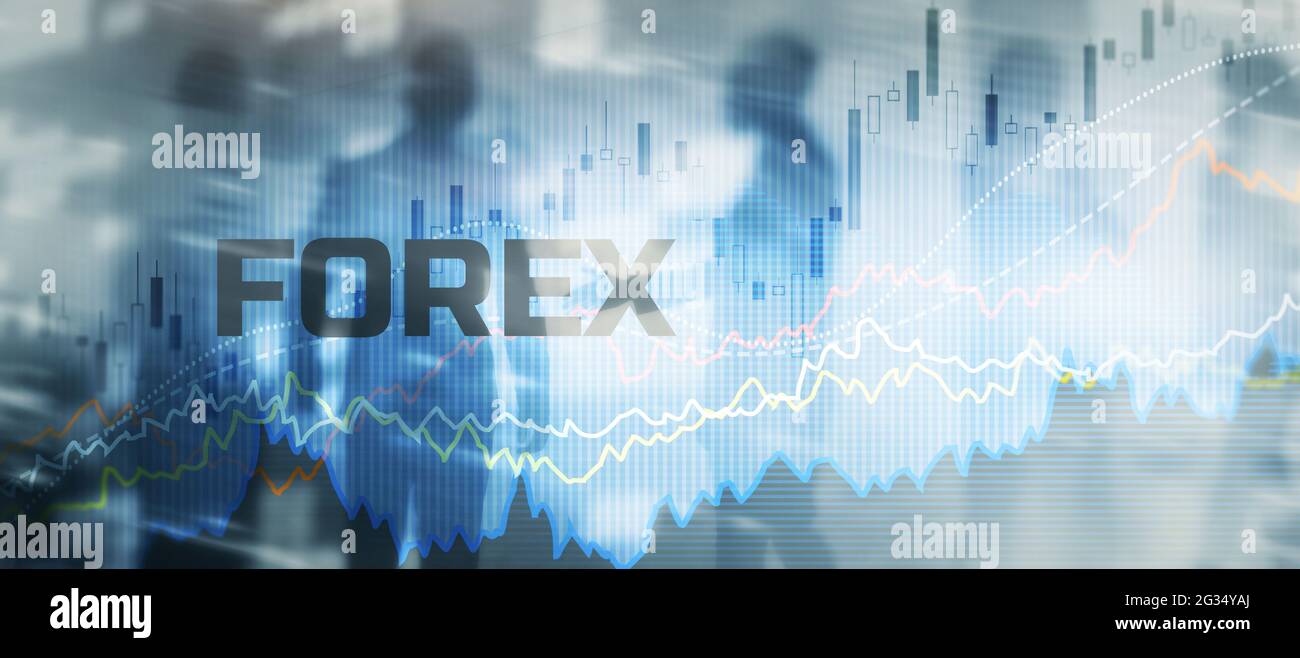 Forex exchange. Financial technology concept. Fintech. Online banking ...