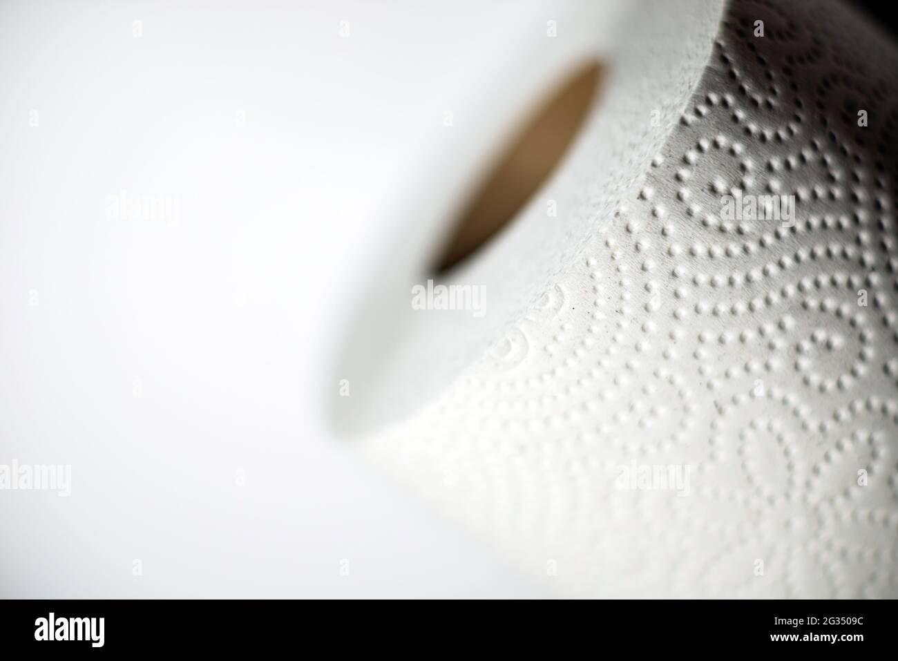 Tissue roll in top view.texture of white tissue paper background with ...