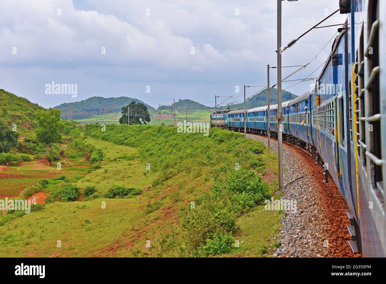 Indian Railways train Kirandul Passenger running through Araku Valley ...