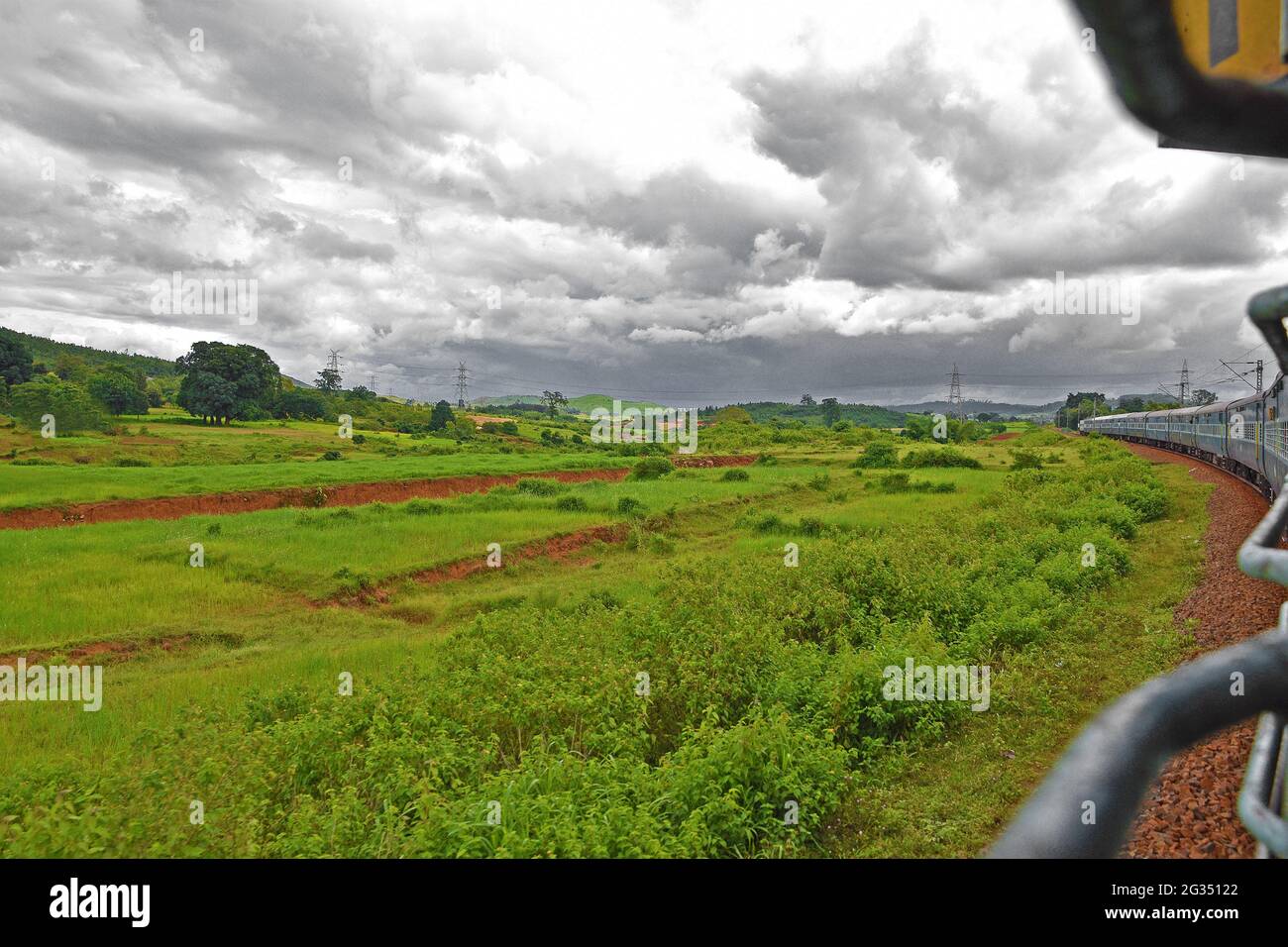 Indian Railways train Kirandul Passenger running through Araku Valley ...