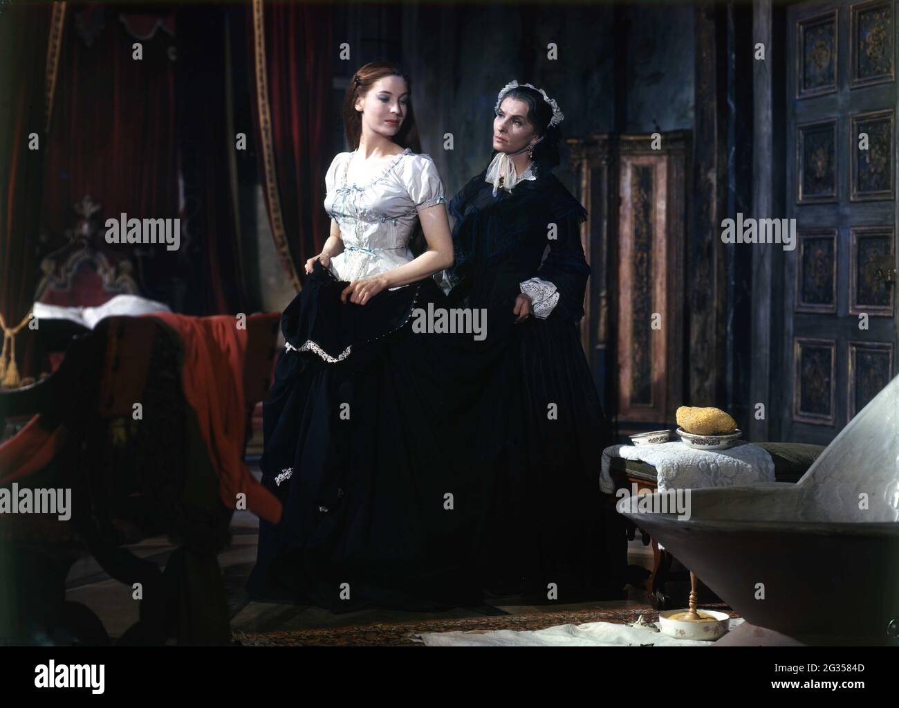 VALERIE HOBSON and SYBILLE BINDER in BLANCHE FURY 1948 director MARC ...